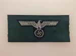 Army Officer's silk woven cap eagle