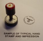 Afrika Korps Palm Tree Motiff rubber hand stamp.