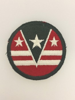 American U.S. Army WWII 124th Army Reserve Command sleeve patch